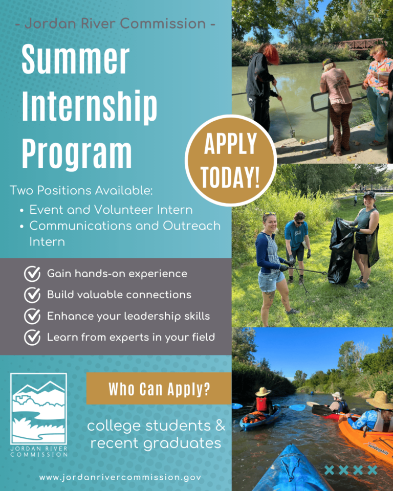 Apply for our Summer Internship Program – Jordan River Commission